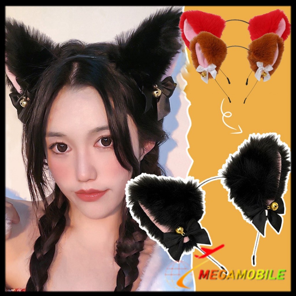 Jual MM - Bando Karakter Telinga Kucing Bando Bell Kucing Cosplay ...