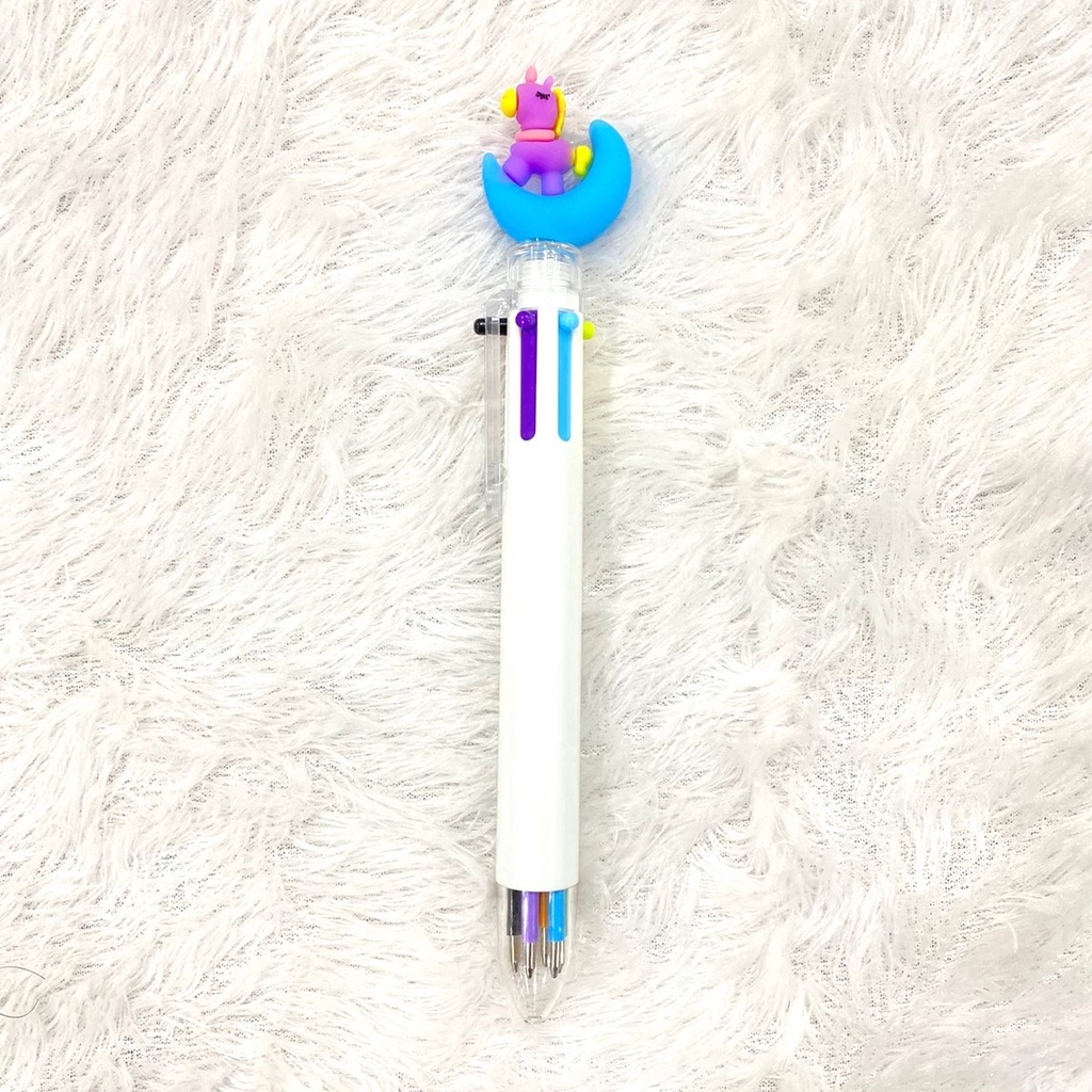 Jual HC Pena Karakter Mekanik 6 Warna Unicorn Full Moon Pulpen Karakter ...