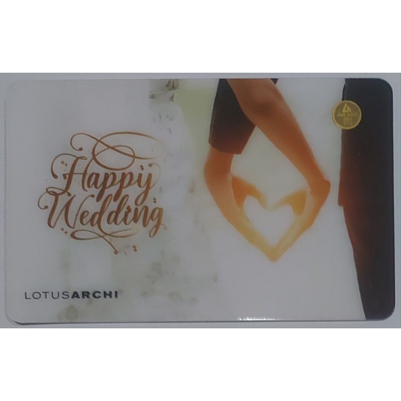 Jual Logam Mulia Lotus Archi 0.1 Gram Happy Wedding | Shopee Indonesia