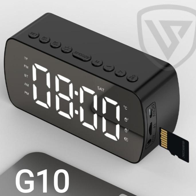 Jual Speaker Bluetooth led p3 New plus holder Jam Alarm Temperatur Aux ...