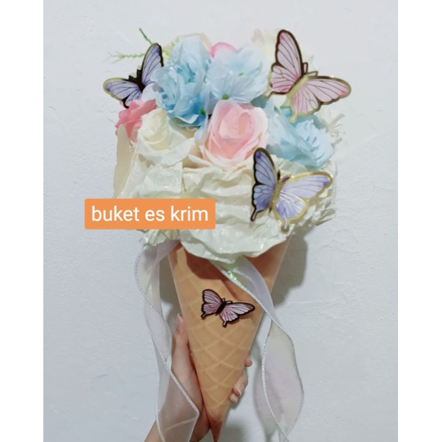 Jual BUKET ES KRIM BUCKET WISUDA UNIK ICE CREAM BUNGA MIX KUPU | Shopee ...