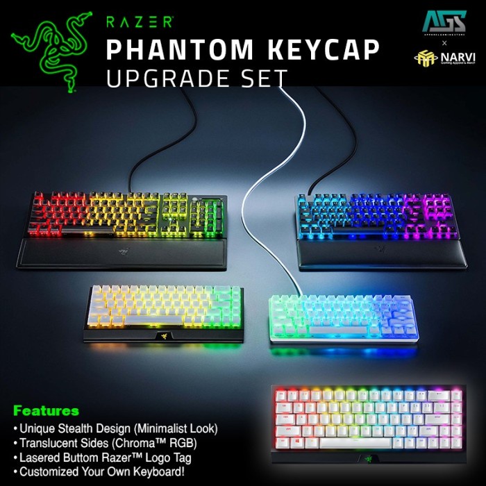 Jual Razer Phantom Keycap Upgrade Set 128 for Mechanical - Gaming ...