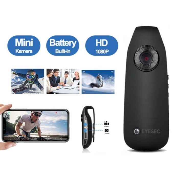 Jual Kamera Mini 1080P 500Mh Baterai Desain Magnetik Rekaman EYESEC spy ...
