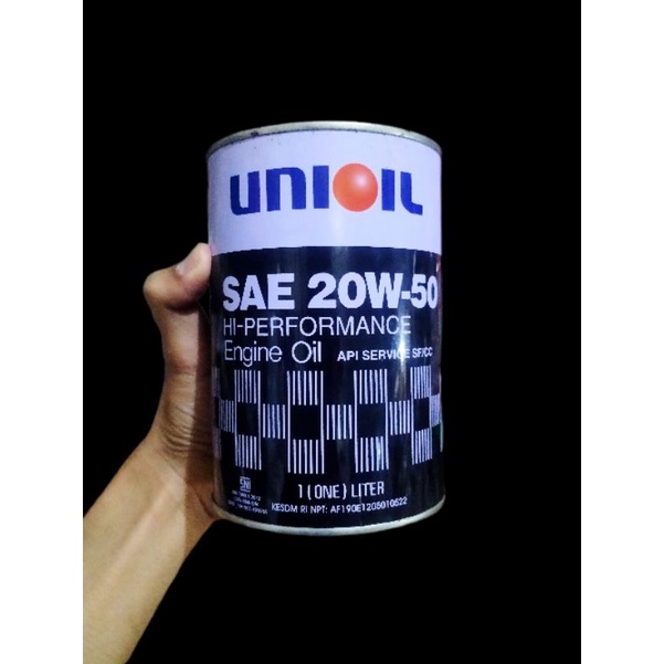 Jual Oli Union Unioil 1 Liter SAE 20W-50 Original | Shopee Indonesia