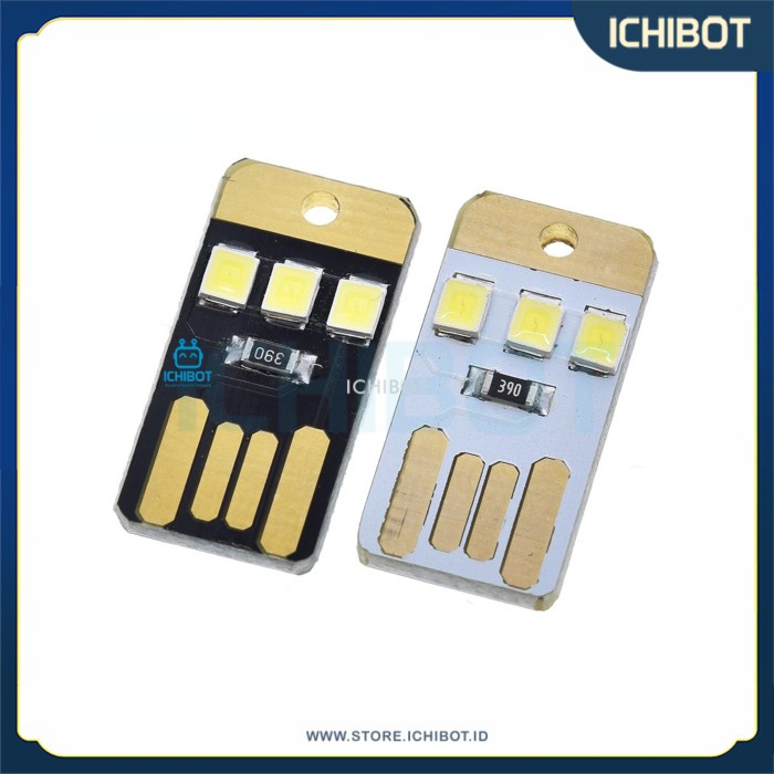 Jual USB LED 5V PCB Tipis 5 Volt 5 V Tanpa Cover 3 LED Lamp Triple ...