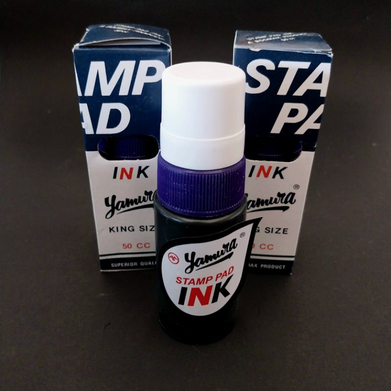 Jual Tinta Bak Stempel Yamura Stamp Pad Ink King Size 50cc (pcs ...