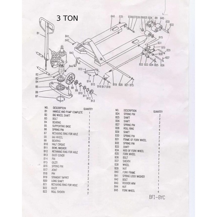 Jual CONTROL VALVE HAND PALLET 3T KRISBOW KW0500045 KW0501630 ...