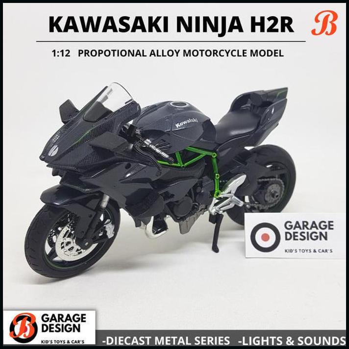 Jual | KS | DIECAST 1:12 KAWASAKI NINJA H2R MOTOR BIKE - MOTOR MINIATUR SKALA 1:12 | Shopee ...