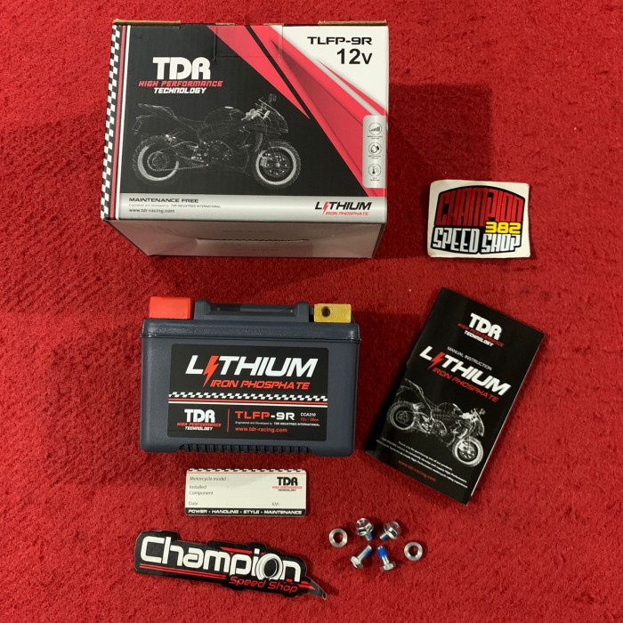 Jual Aki Tdr Lithium Iron Phosphate Lifepo4 Battery Tlfp-9R 12V Ninja ...