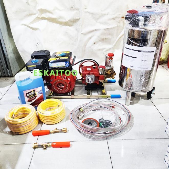 Jual Mesin Steam Cuci Motor Mobil Bensin Tabung Salju Siap Pakai Mesin Stem | Shopee Indonesia