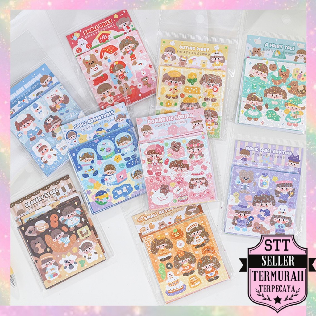 Jual STT Sticker Waterproof Isi 10 Lembar Karakter Hewan Stiker ...