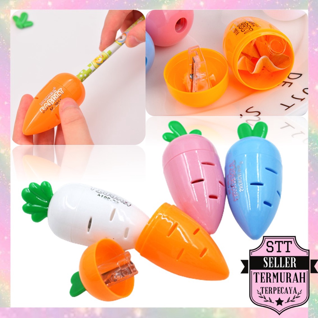 Jual STT Peraut Pensil Motif Wortel Rautan Pensil Karakter Tikus Lucu ...