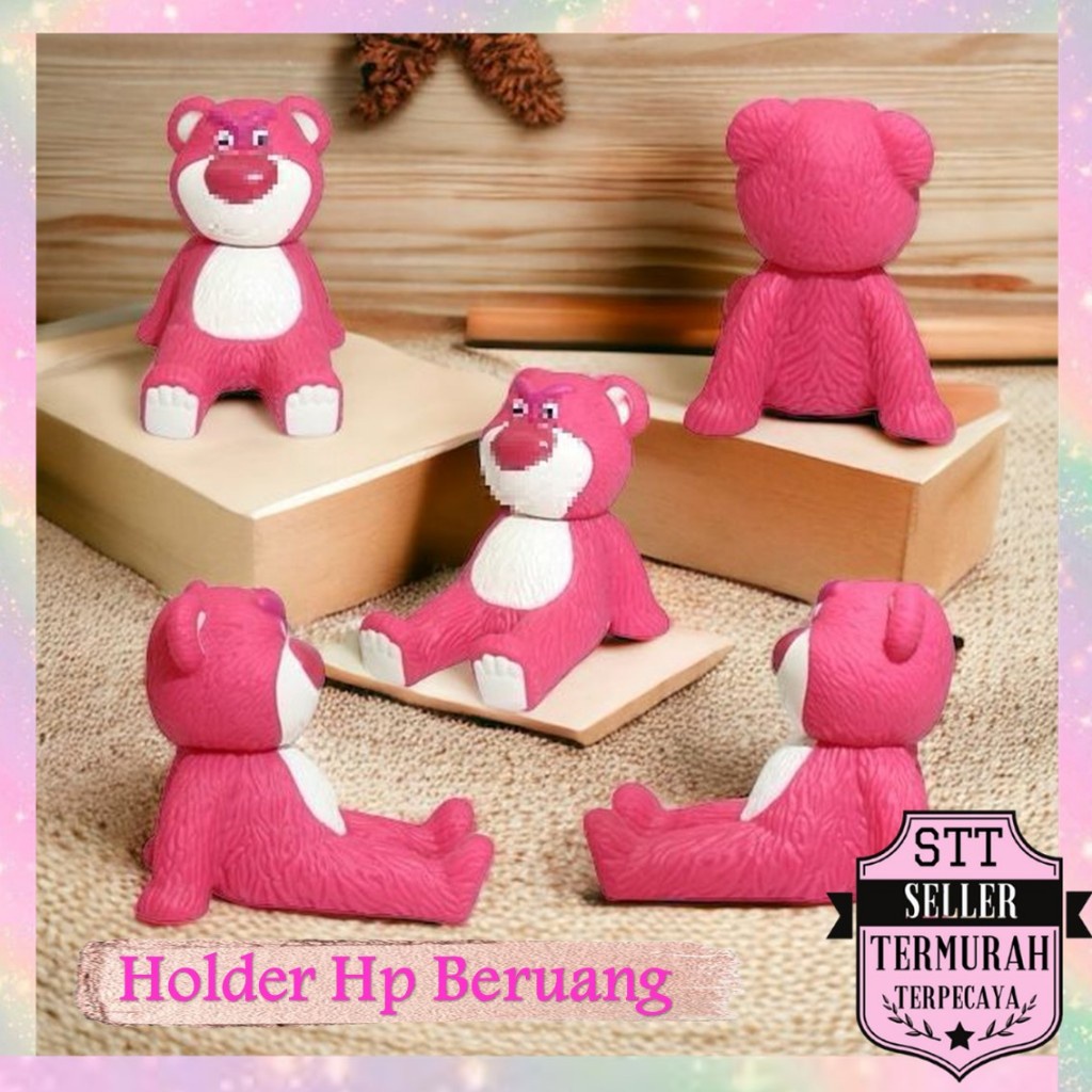 Jual STT Phone Holder HP Beruang Stroberi Stand Holder Tablet Varian ...