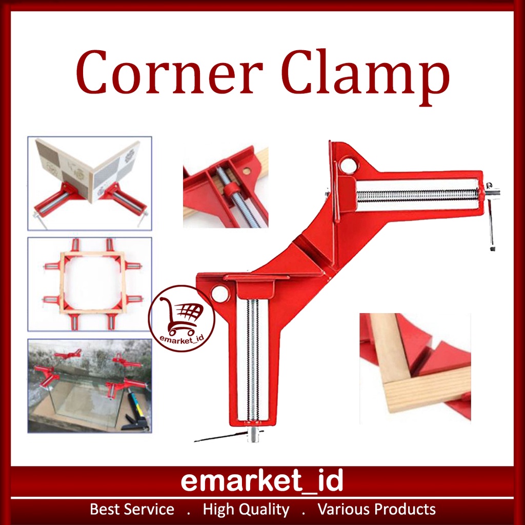 Jual Corner Clamp / Klem Sudut Siku Penjepit 90 Derajat / Frame Kayu ...