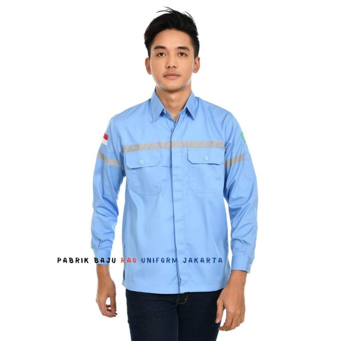 Jual Baju Proyek Safety/Pakaian Seragam Kerja/Baju Proyek Tambang ...