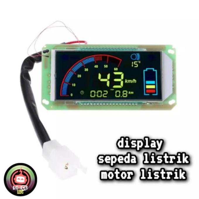 Jual Display Speedometer Sepeda Listrik Motor Listrik Indikator Baterai ...