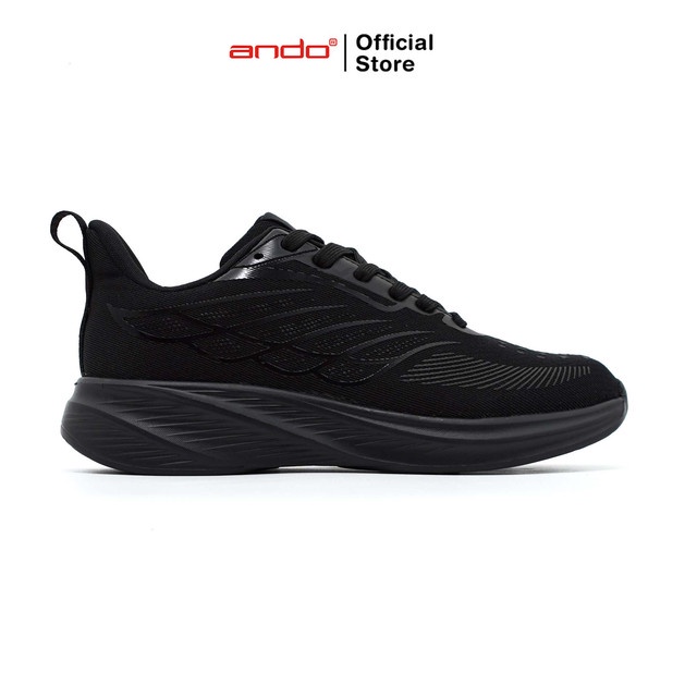 Jual Ando Official Sepatu Sneakers Speedway Pria Dewasa - Hitam/Hitam ...