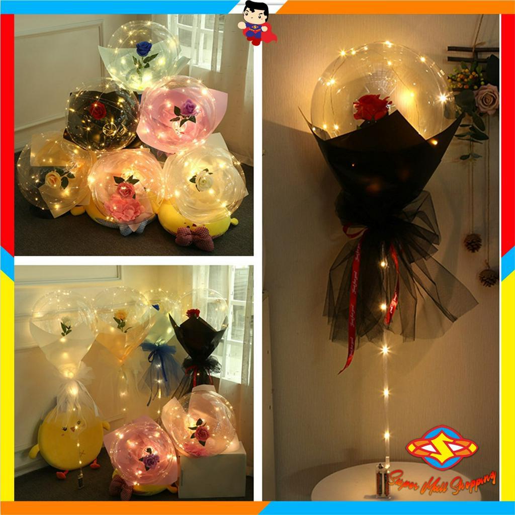 Jual SMS Bucket Balon PVC Balon BOBO Bucket Balon Bunga mawar Bucket ...