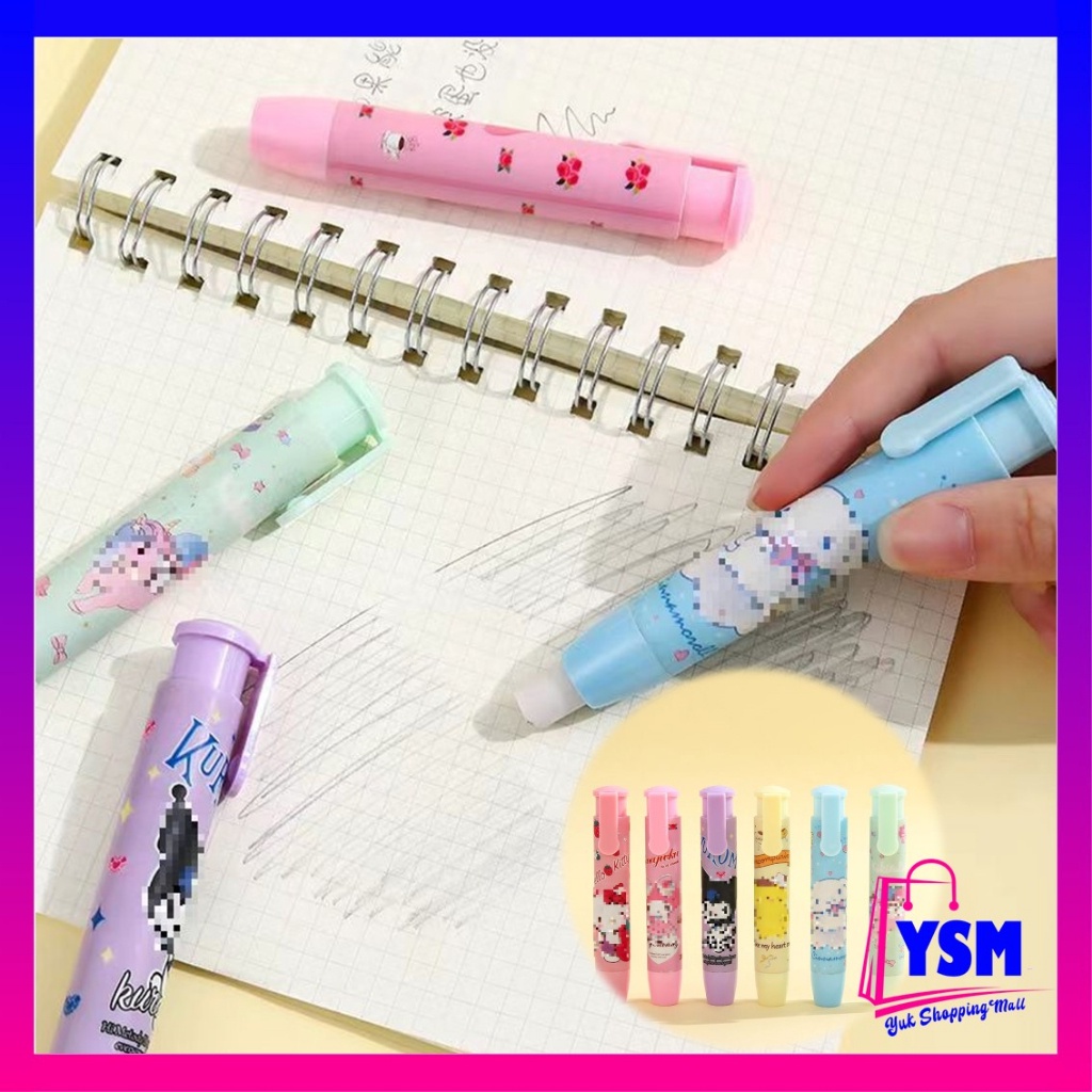 Jual YSM Penghapus Pensil Mekanik Karakter Mechanical Eraser Lucu ...