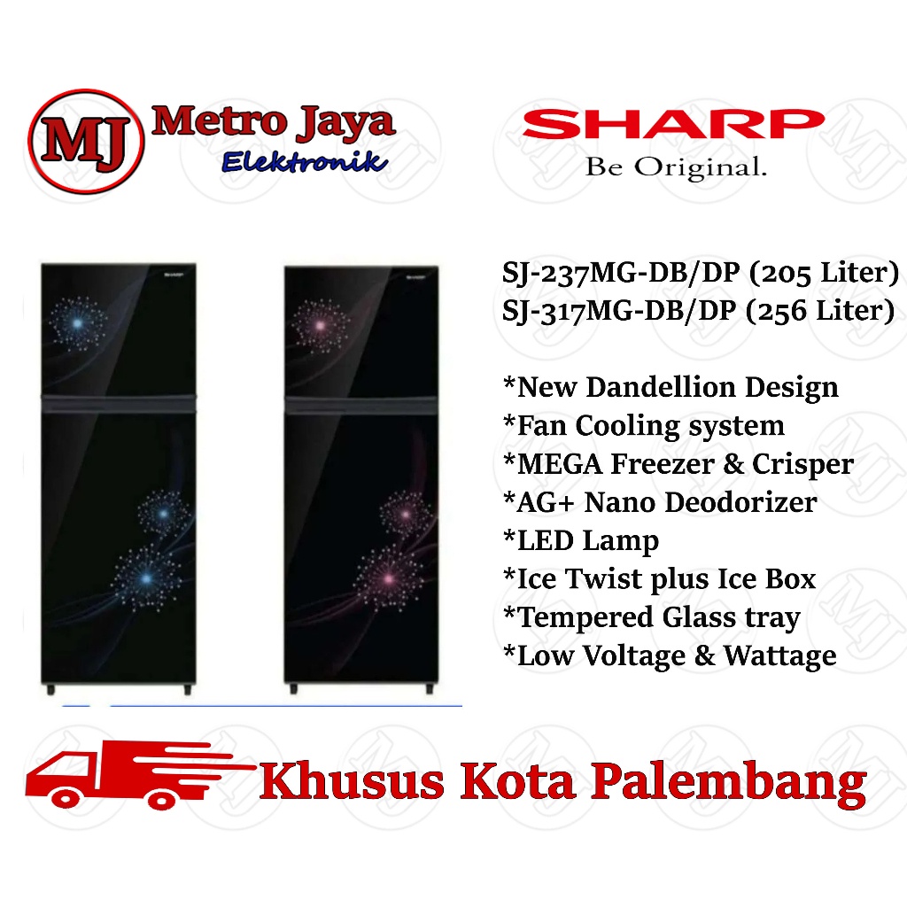 Jual Kulkas 2 pintu Sharp SJ 237 MG garansi resmi | Shopee Indonesia