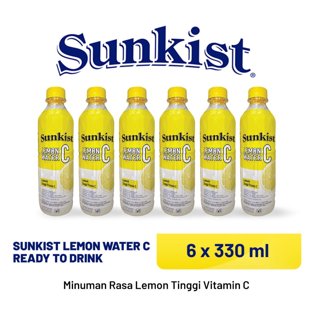 Jual Sunkist Lemon Water C Ready To Drink (6x 330 ml) | Shopee Indonesia