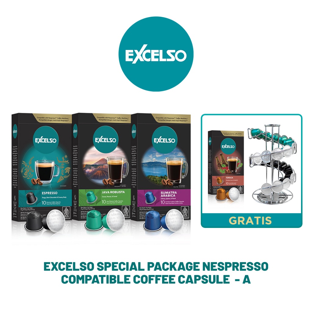 Jual Excelso Special Package Nespresso Compatible Coffee Capsule - A ...