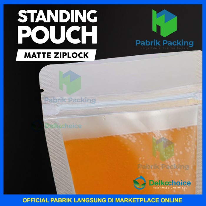 Jual Kemasan Makanan Standing Pouch Ziplock Delkochoice Varian Matte ...