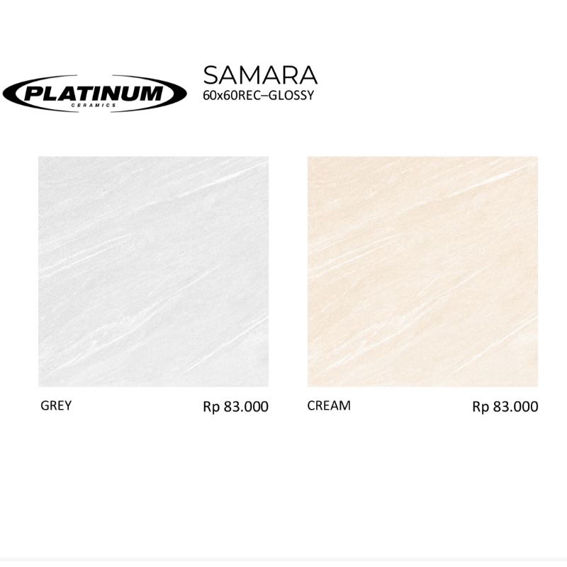 Jual Keramik Glossy Motif Marbel Abu dan Cream Samara Ukuran 60x60 by ...