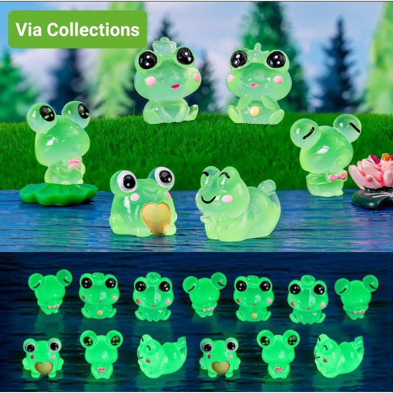 Jual Mini figure Katak Kodok FULL SET Glow in the Dark | Shopee Indonesia