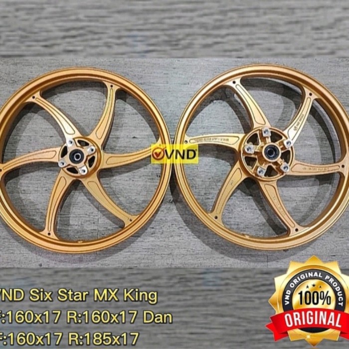 Jual velg racing vnd six star 160/18517 jupiter mx king | Shopee Indonesia