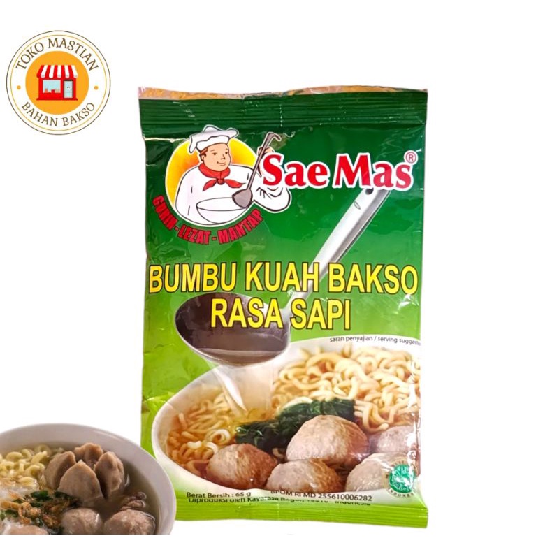 Jual Bumbu kuah bakso rasa sapi cap Sae Mas (5pcs) | Shopee Indonesia