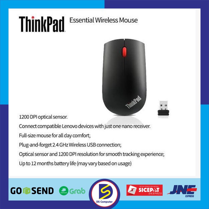 Jual Lenovo ThinkPad Essential Wireless Mouse Original 100% Model ...