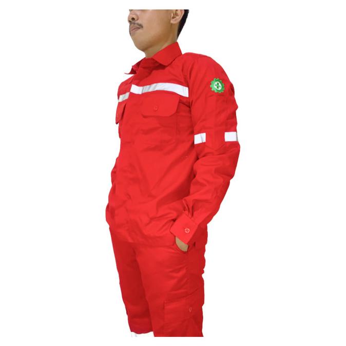 Jual Baju Safety Wearpack Merah HSE Seragam Kerja Teknisi Proyek ...