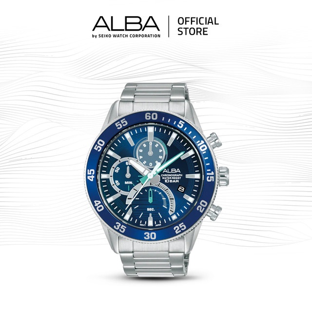 Jual Alba Active Jam Tangan Pria Chronograph AM3897 / AM3897X1 Quartz ...
