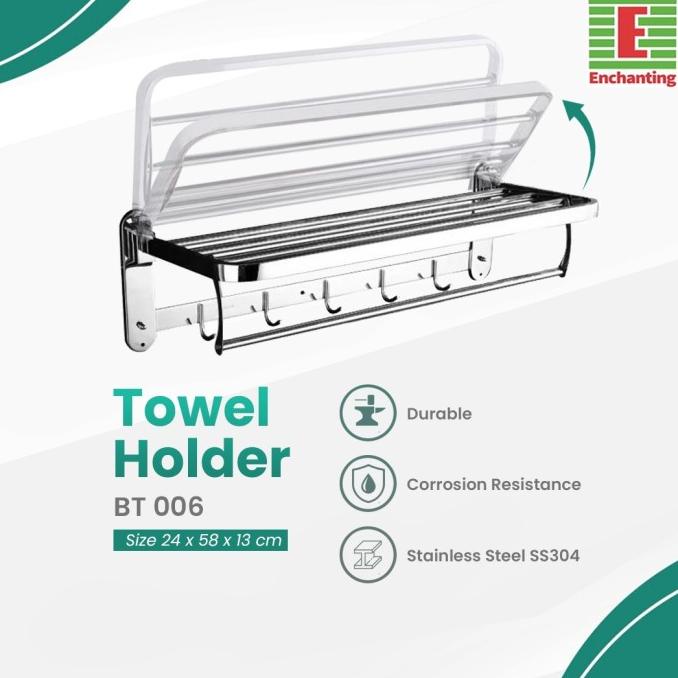 Jual Rak Handuk Stainless Enchanting Model Lipat BT006 | Shopee Indonesia