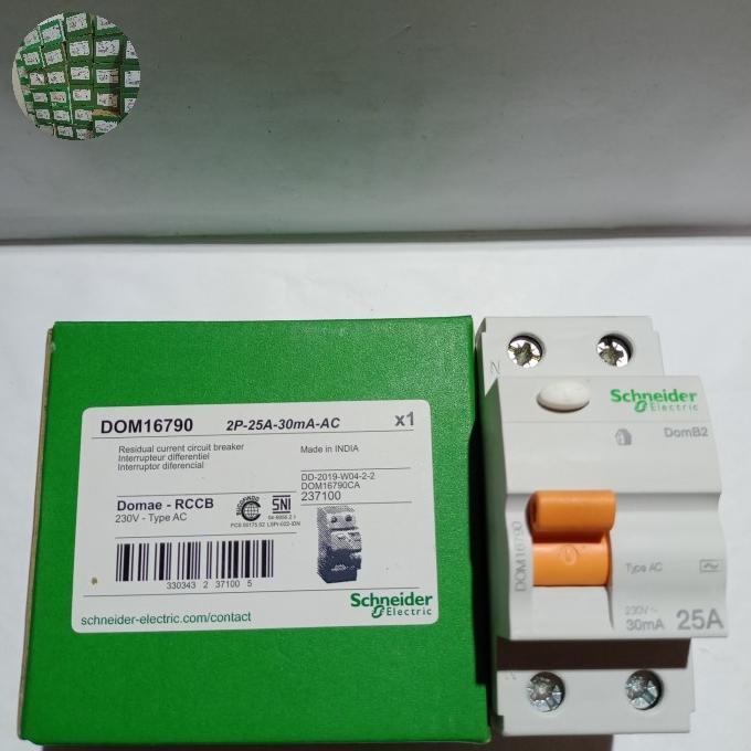 Jual Schneider ElCB/RCCB Domae 2P 25A 30mA-Ac | Shopee Indonesia