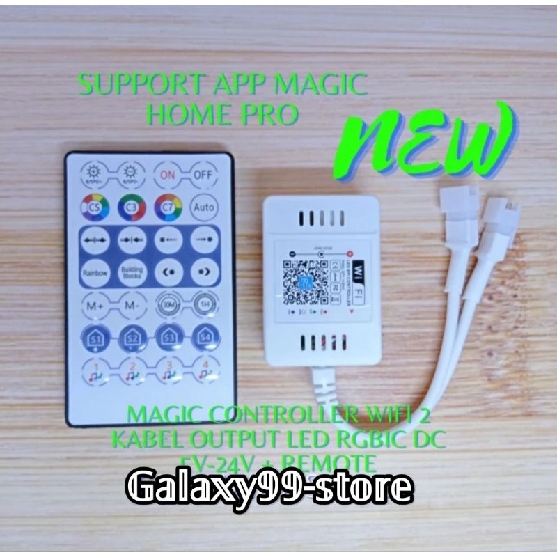 Jual Led controller Remote Wifi Addressable RGB 2 jalur output DC 5v ...