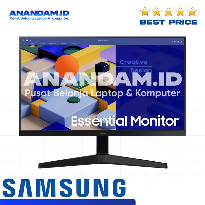 Jual SAMSUNG 24" S31C 75Hz IPS 1080p Monitor 24C310 FreeSync VGA HDMI ...