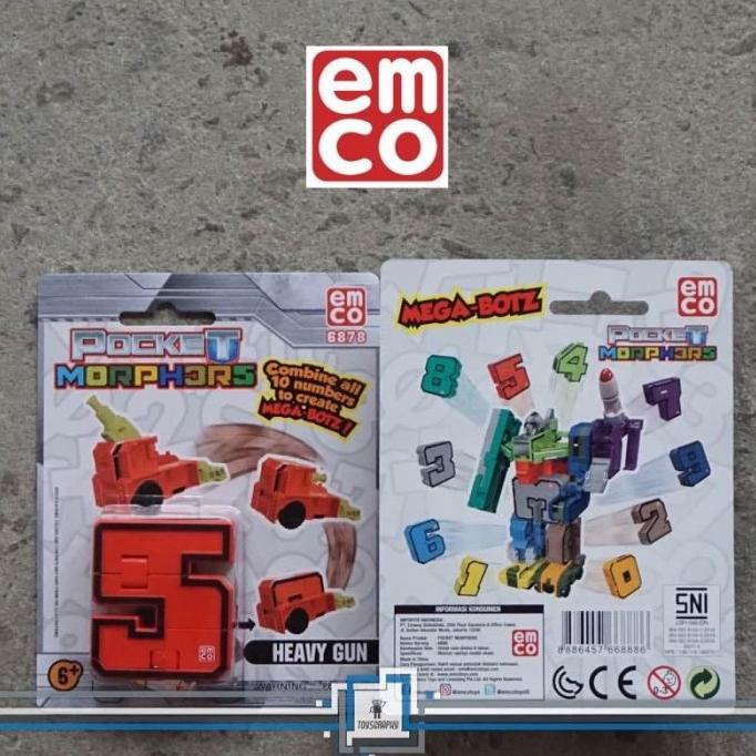 Jual Emco POCKET MORPHERS - Number 5 Robot Transformers Angka Combiner ...