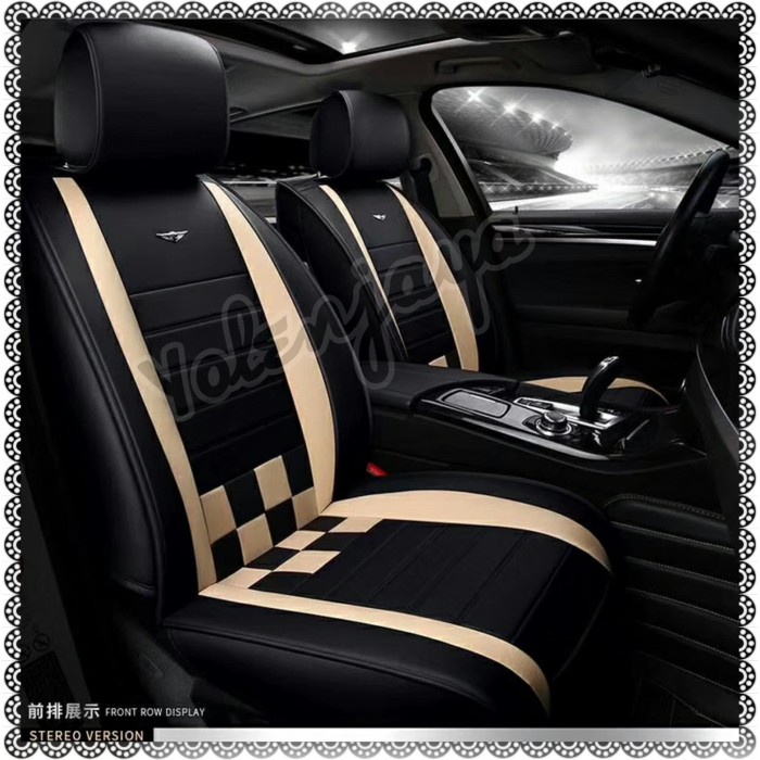 Jual Sarung Jok Mobil Hitam Cream Best | Shopee Indonesia