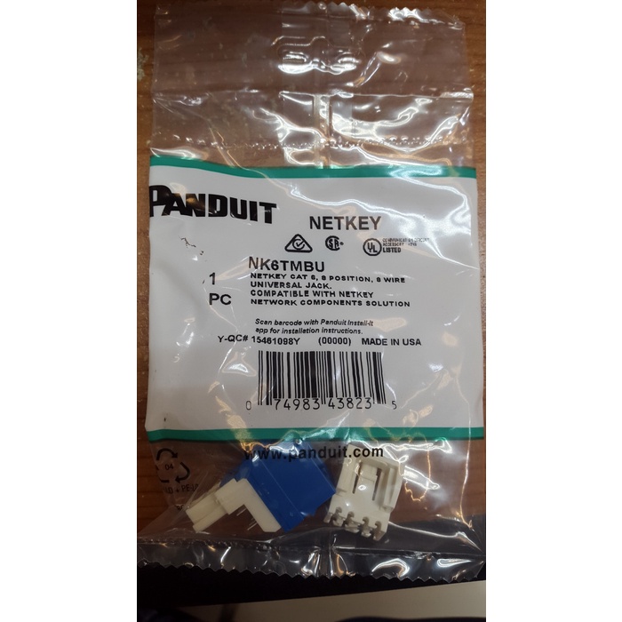 Jual Outlet data cat 6 panduit netkey komplit set NK6TMBU+NKUKS2SAW ...