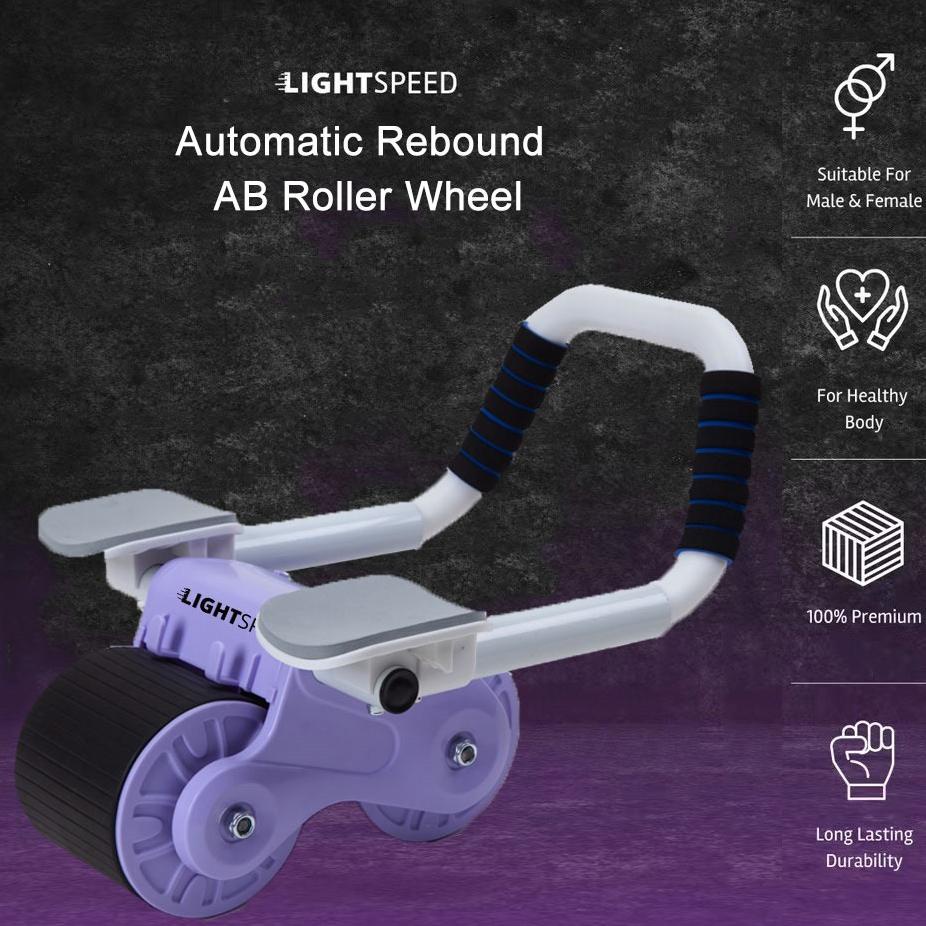 Jual Lightspeed Automatic Rebound Ab Roller Wheel / Ab Roller 2 In 1 ...