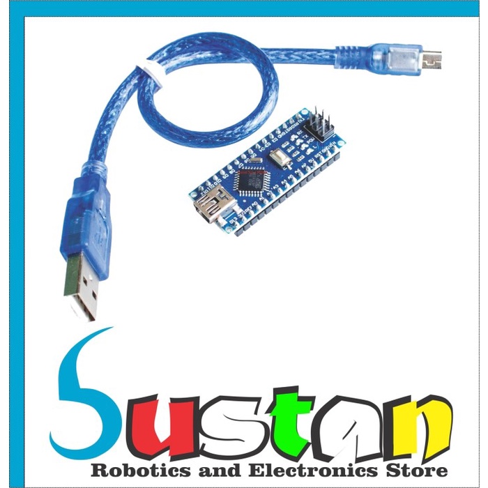 Jual arduino nano v3 compatible with ch340 soldered with kabel data ...