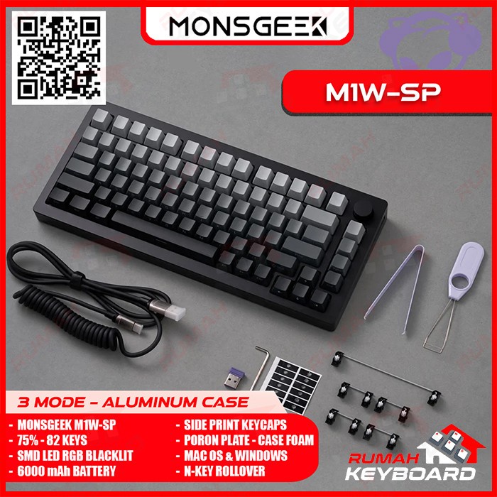 Jual MECHANICAL KEYBOARD - MONSGEEK M1W SP X AKKO - RGB - 75% ...