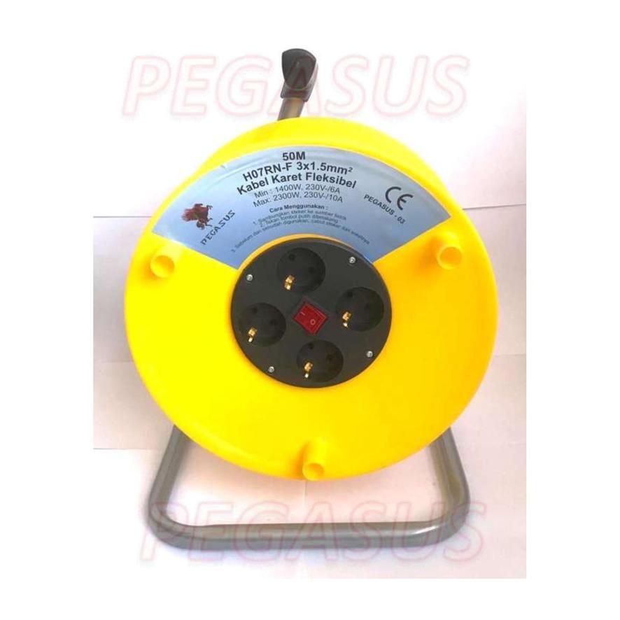 Jual Kabel Roll 50 Meter Warna Kuning Besar - Tanpa Cover Dan Kabel Peg ...