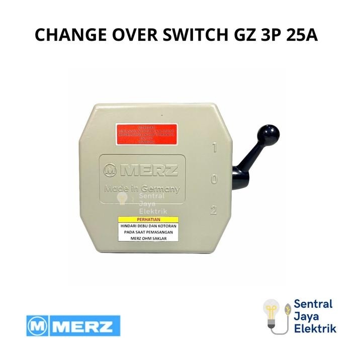 Jual COS / CHANGE OVER SWITCH / OHM SAKLAR 3 POLE 25A MERZ GZ 3P 25A | Shopee Indonesia