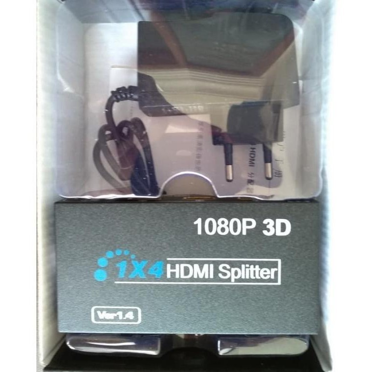 Jual JUAL HDMI SPLITTER SPLITER PEMECAH PEMBAGI DISTRIBUTOR 4 PORT FULL ...
