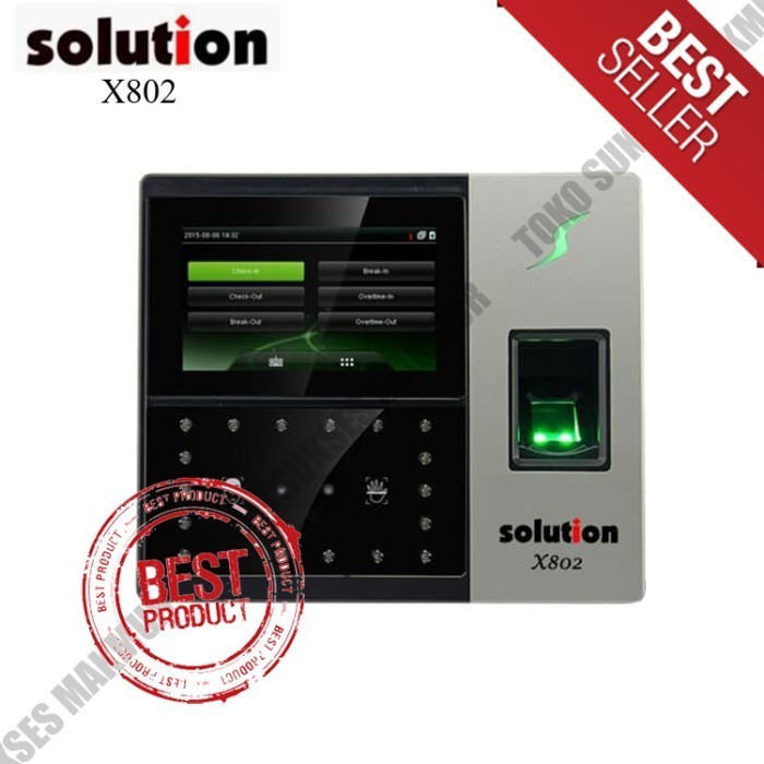 Jual [Baru] Solution X802 Mesin Absen Fingerprint Face Mesin Absen ...