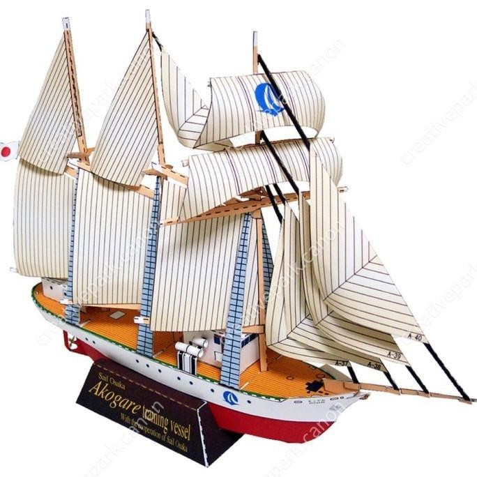 Jual Papercraft DIY Miniatur Kapal Layar Akogare Miniature | Shopee ...