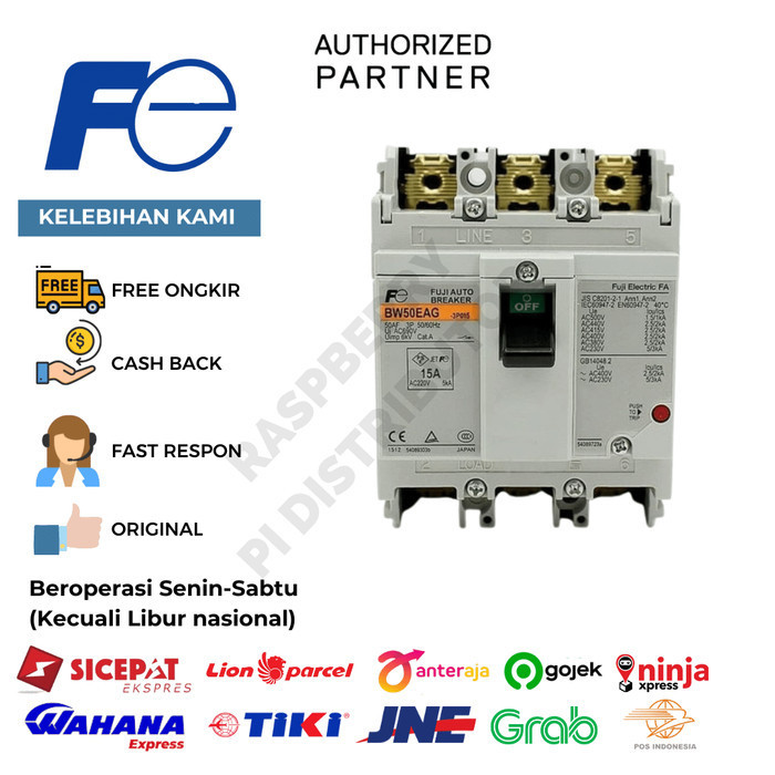 Jual [New Ori] Fuji Bw50Sag-2P050 Mccb Bw Series 50Af 10Ka 2P 50A Terbatas | Shopee Indonesia
